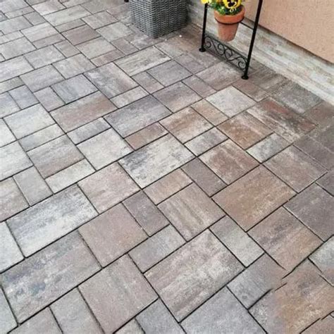 Pavaj Rettango Combi 6 Cm Gri Brun