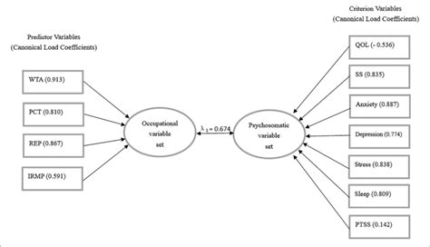The First Pair Of Canonical Correlation Variables Download Scientific Diagram