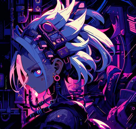 Android Girl With White Hair By Tuwalg On Deviantart