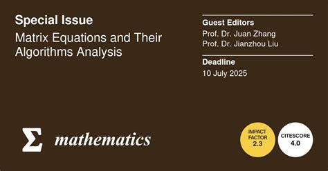 linear matrix equations nonlinear matrix equations… mathematics mdpi