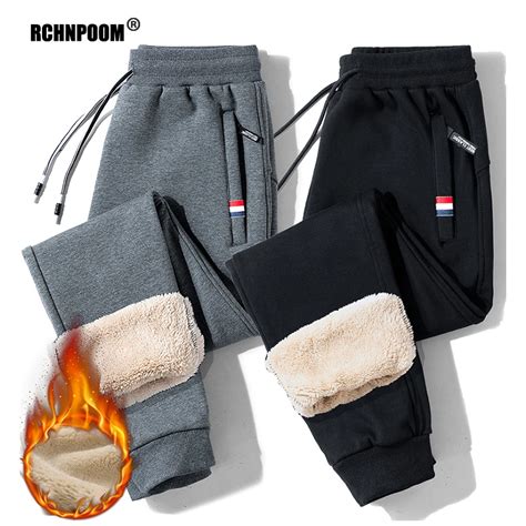남성용 양모 보온 스웨트팬츠 두꺼운 캐쥬얼 바지 따뜻한 플리스 바지 남성 조깅 브랜드 고품질 패션 겨울 2022