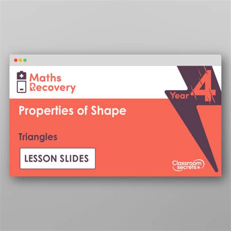 Year 4 Triangles Lesson Slides Resource Classroom Secrets