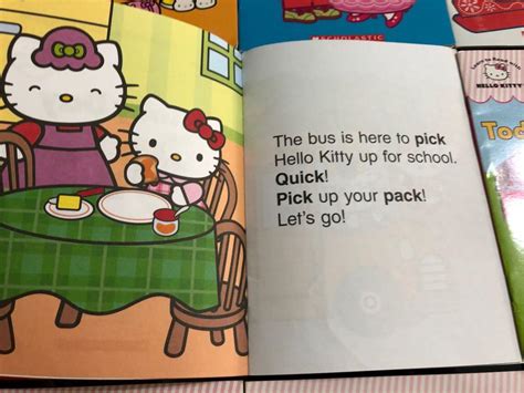 Hello Kitty Phonics Pink Box Set 12 Book Reading Program Hobbies