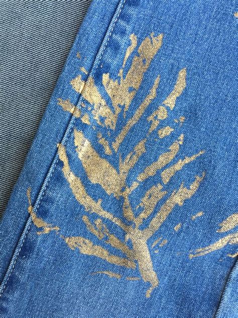 Royal Wolf Denim Garment Factory Gold Foil Printing Metallic Custom