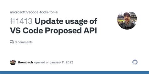 Update Usage Of Vs Code Proposed Api · Issue 1413 · Microsoftvscode Tools For Ai · Github