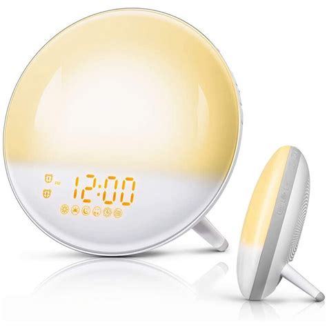 Sunrise Alarm Clock Wake Up Light 7 Colors Sunrise Grandado
