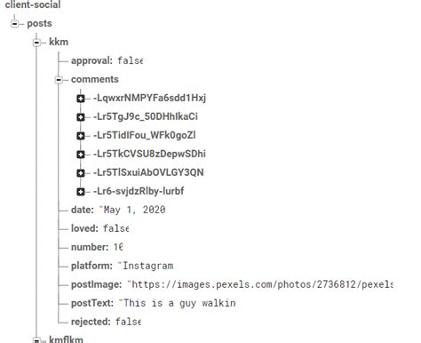 Reactjs Realtime Firebase Database Get Property Name And Value On