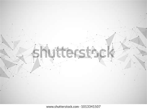 Vector Connecting Dots Lines Global Network Stock Vector Royalty Free