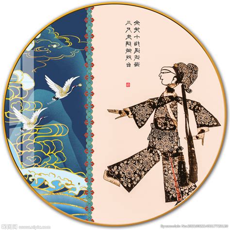 国潮古代人物工装脸谱装饰画设计图 广告设计 广告设计 设计图库 昵图网