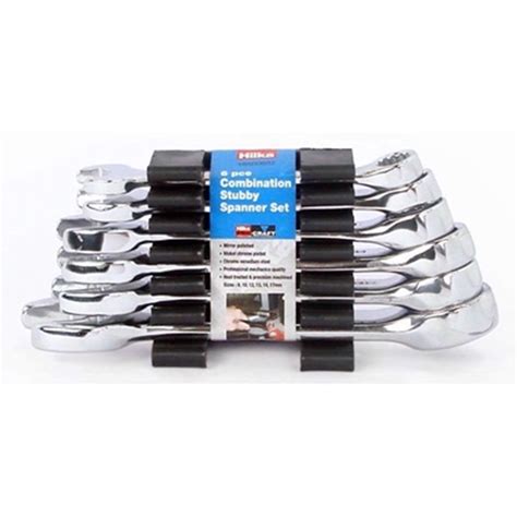 Hilka Combi Stubby Spanner Set Metric 6pc British Chemist