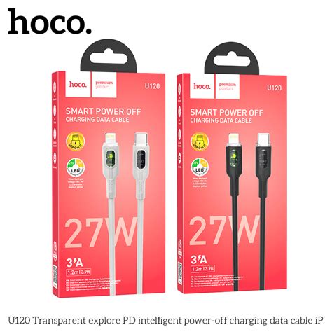 Cáp sạc nhanh tự ngắt Hoco W Type C to IP U
