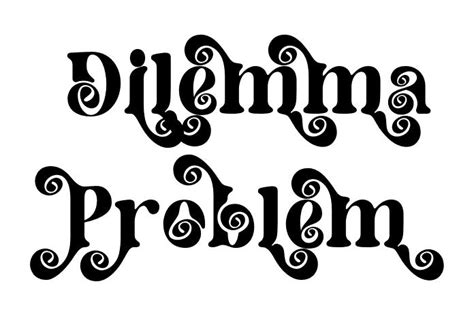dilemma problem font free font download
