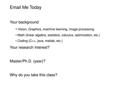 Ppt Csce 643 Introduction To Computer Vision Powerpoint Presentation Id1124766