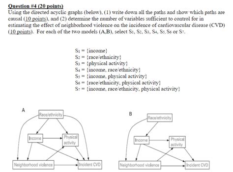 Solved Question 4 20 Points Using The Directed Acyclic