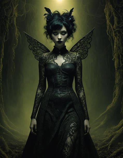 A Portrait Of The Most Beautiful Female Evil Tinkerbell Embodiment Cinematic Film Still