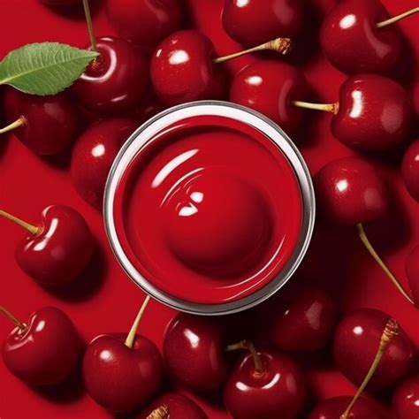 Premium Ai Image A Bright Red Cherry