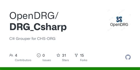 Github Opendrgdrgcsharp C Grouper For Chs Drg