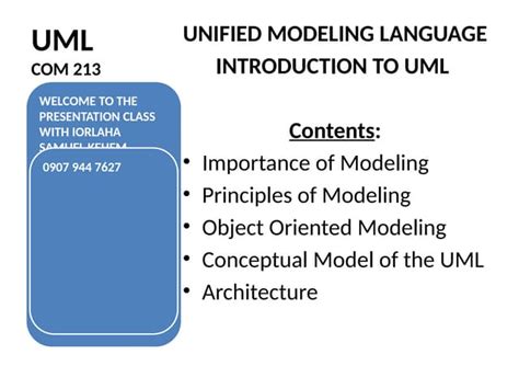 Unified Modeling Language Umlcom213 Slidespptx