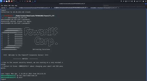 linus obura on linkedin i have completed the fowsniff ctf room in