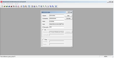 Oracle Analytics Cloud Admin Tool Rpd Connection Error — Oracle Analytics
