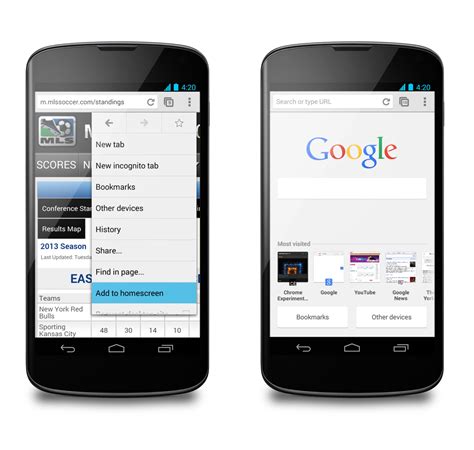 Chrome Beta Update Introduces Easier Way To Save Websites To Your Homescreen New Tab Page That