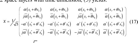 Table 2 From Efficient 3d Space Time Space Block Code For Future