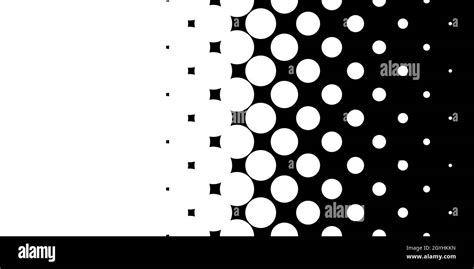 Black And White Halftone Dotted Circles Pattern Background Backdrop