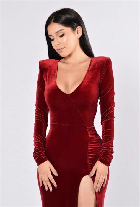 Pre Order — Red Velvet Dress • Fashion Nova Love Sex Magic Formal