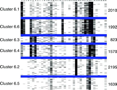 Black And White Figure Of Kmeans Clusters For Subtype B Sequences Of
