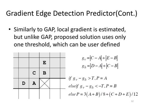 Ppt Gradient Edge Detection Predictor For Image Lossless Compression