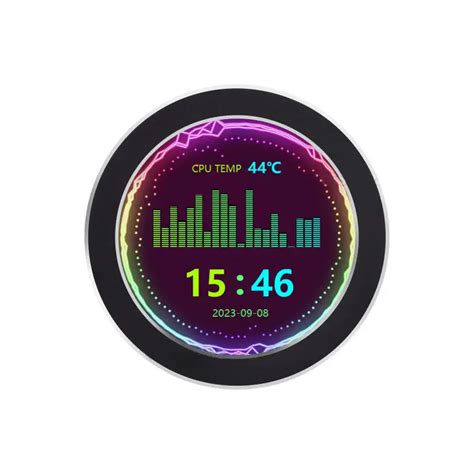 Waveshare 2 8 Inch Usb Monitor Aio Lcd Screen Cpu Cooler Display Black Robotshop