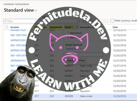 show d365fo dimensions in a form grid control using a view fernitudela dev