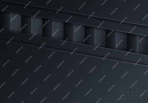 Premium Vector Abstract Black Overlap Layers Techno Background With Copy Space For Text