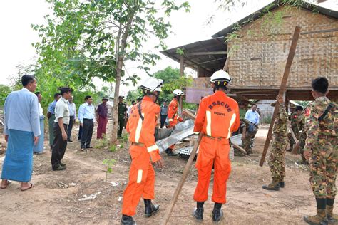 နေပြည်တော်ကောင်စီဥက္ကဋ္ဌ ဦးသန်းထွန်းဦး ဥတ္တရသီရိမြို့နယ်အတွင်း လေဘေးသင့