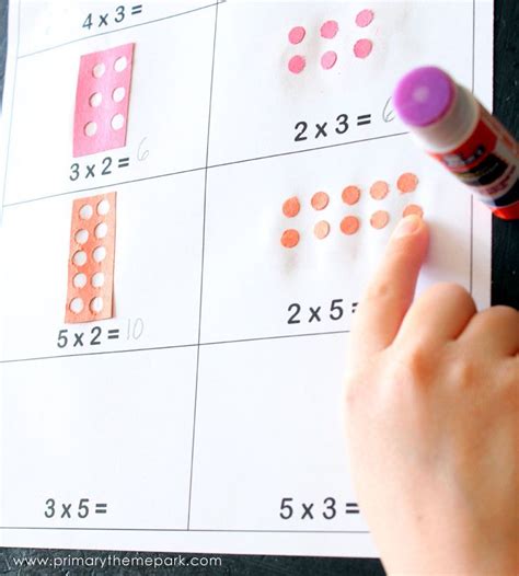 Arrays Repeated Addition Multiplication Use A Hole Puncher To Build Arrays Place Same