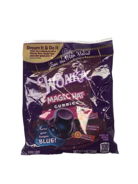 Wonka Magic Hat Gummies Candy Bag 6oz