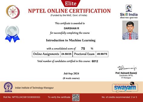 Darshan R On Linkedin Datascience Machinelearning Python Nptel