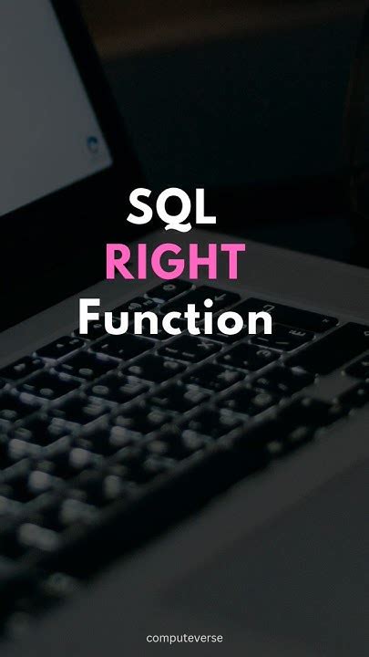 ️ Sql Right Function Extracting String Parts 🔍 Youtube