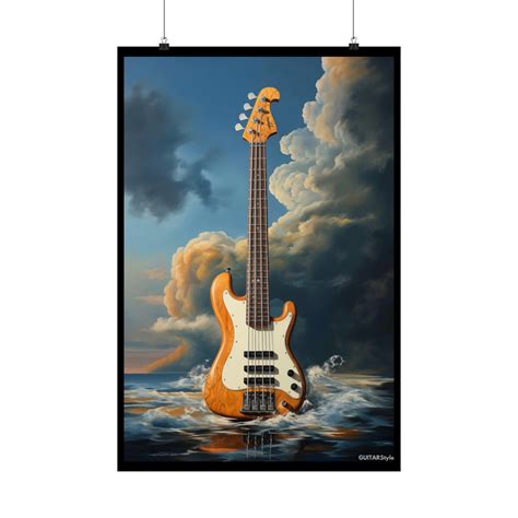 Epic Bass Guitar Poster Guitar Art Musician Poster Music Lover Poster For Musician Wall Art