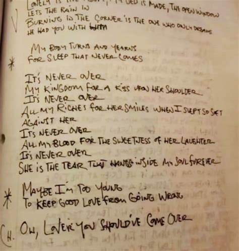 Jeff Buckleys Handwriting In 2024 Jeff Buckley Handwritten Quotes Music Artists