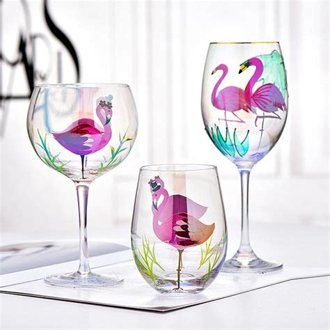 Wine Glasses Painted Unique Wine Glasses 2 Creative Wine Glasses