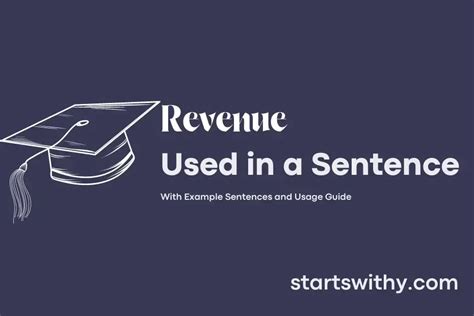 REVENUE In A Sentence Examples 21 Ways To Use Revenue