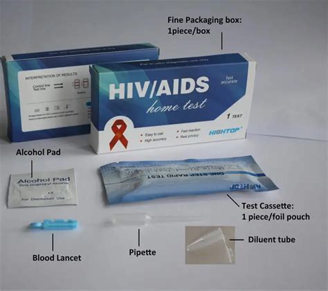 Hiv 12 Rapid Test Kits Whole Blood For Home Useself Testing Kits