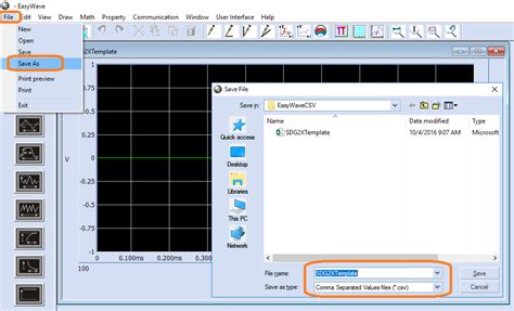custom waveforms using easywave and csv templates siglent
