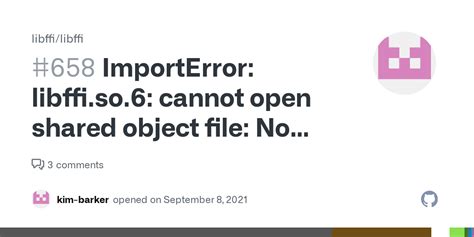 Importerror Libffiso6 Cannot Open Shared Object File No Such File Or Directory · Issue 658