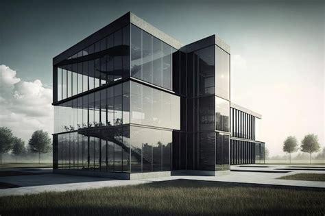 Premium Ai Image Modern Office Structure