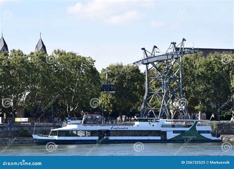 koblenz germany 09 12 2022 seilbahn koblenz old town station with a