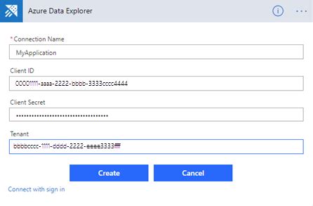 Azure Data Explorer Connector For Power Automate Azure Data Explorer Microsoft Learn