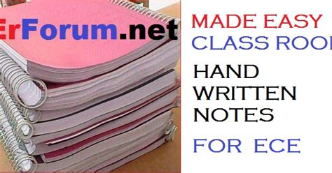 PDF Made Easy Classroom Notes Of ECE For GATE IES PSUs And Other Competitive Exams