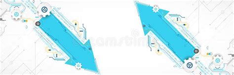 Abstract Technology Circuit Board Communication Concept Arrow Theme